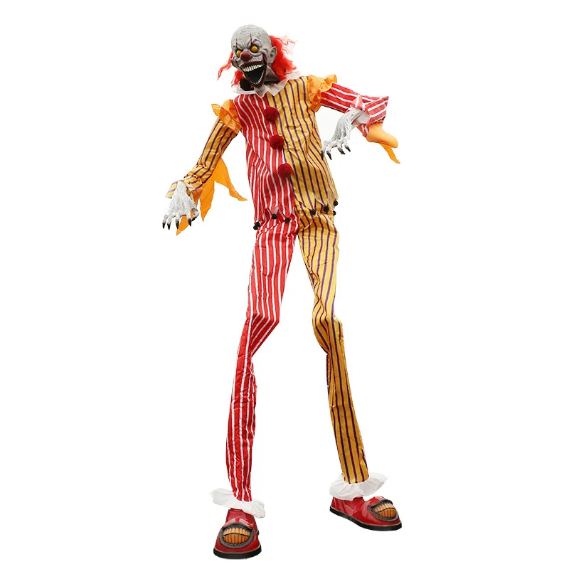 Werewolf Clown Large Electric Induction Mechanical Swinging Glow Ghost ...