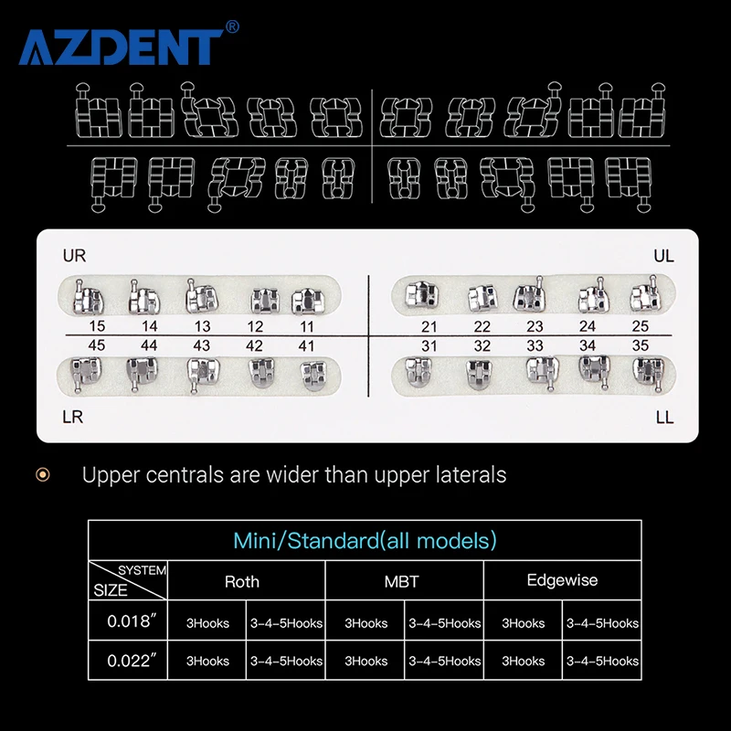 Hot Sale Azdent Dental Product Orthodontic Metal Bracket Braces - Buy ...