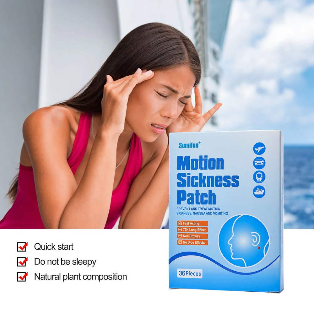 Wholesale Herbal Relieve Vomiting Nausea Dizziness Motion Sickness Patch For Relive Motion ...