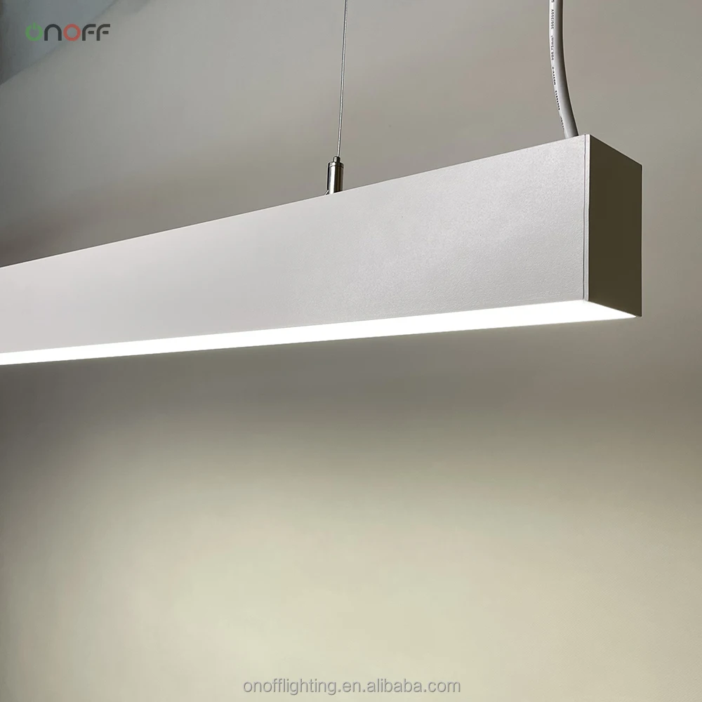 Dali Dimmable Hotel Linear Led Suspended Light 100lm/w 25W 30W Linkable ...