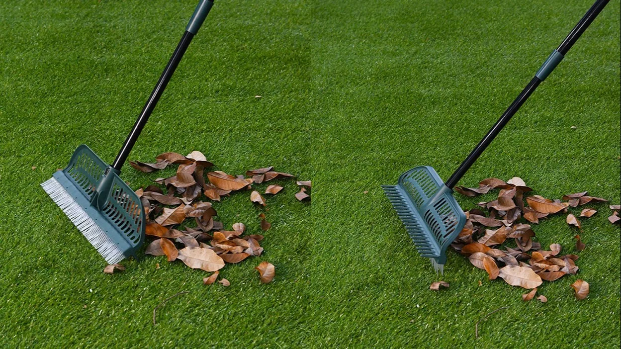 Vertak 2 In 1 Telescopic Carpet Cleaning Turf Rake Garden Artificial ...