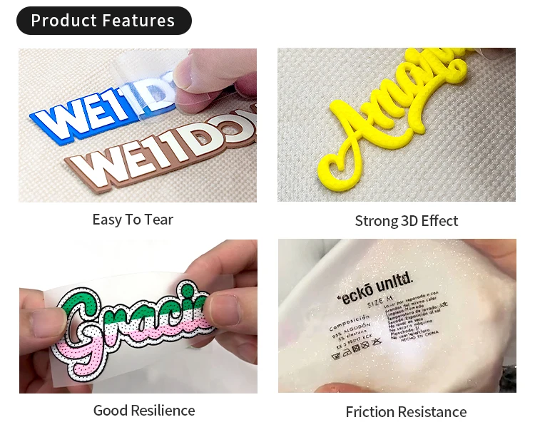 High Quality Custom Printed 3d Logo Silicone Matt And Gross Velvet Heat ...