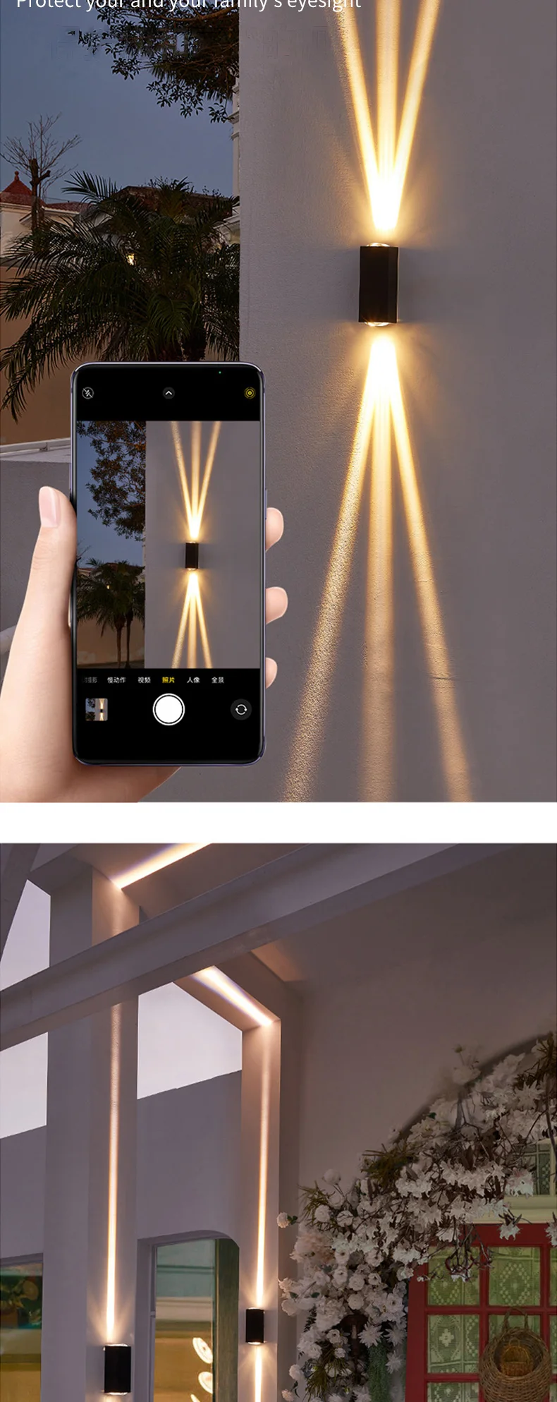 Exterior Waterproof Outside Wall Sconce 6w Modern Design With Led ...