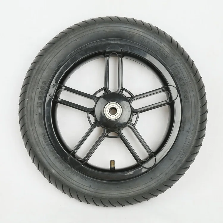 12 Inch Plastic Stroller Wagon Wheels - Durable & Pneumatic