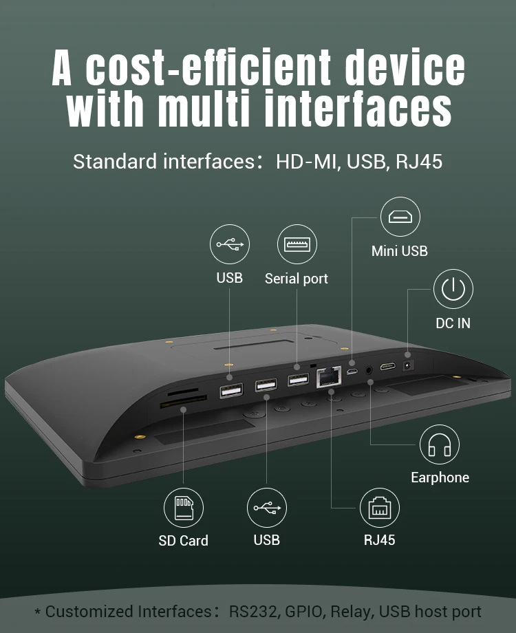 Wall Mount 10.1" LCD Touch Screen - Ideal for Digital Signage
