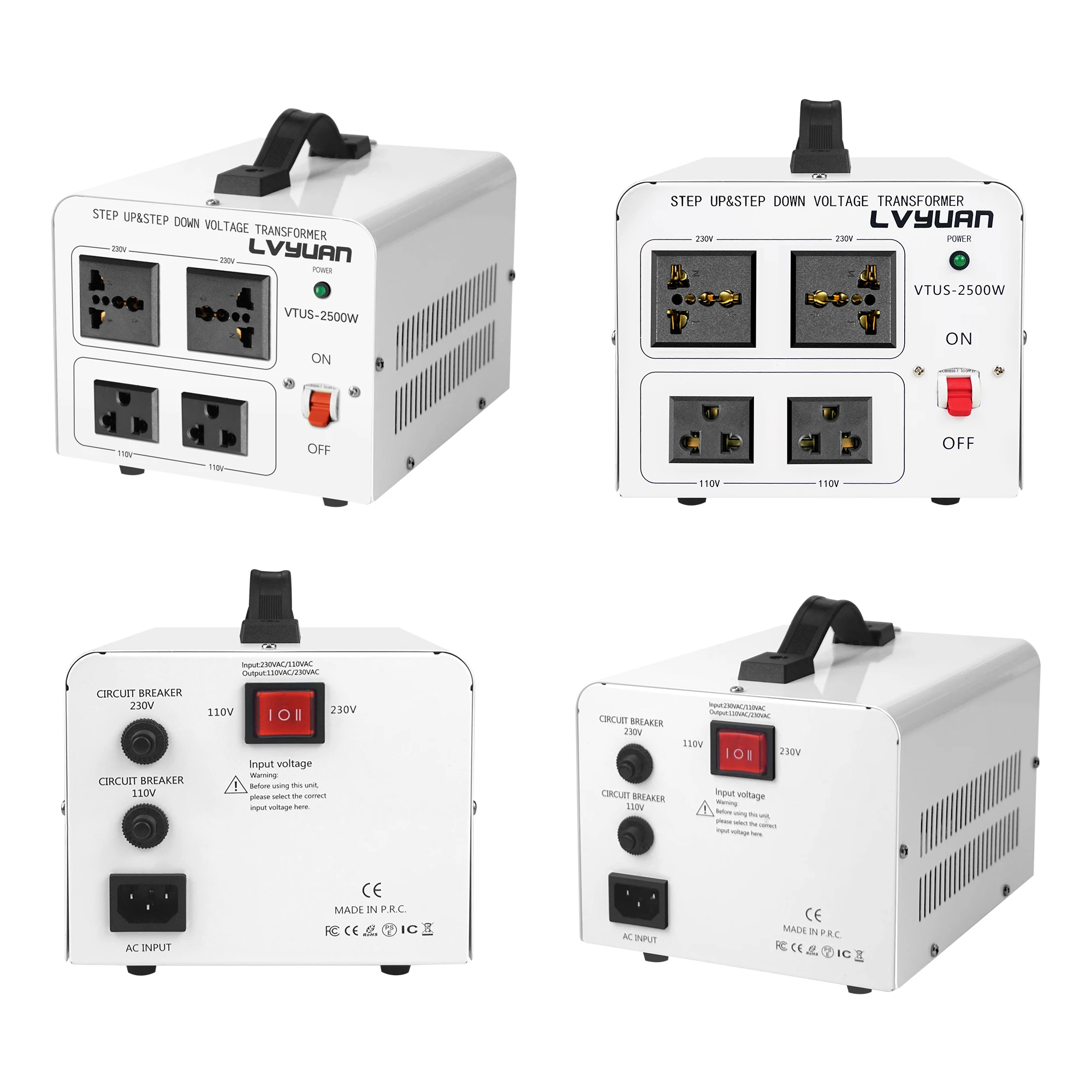 Lvyuan 2500w 2kva Transformer Single Phase 220v 110v Step Up And Down ...