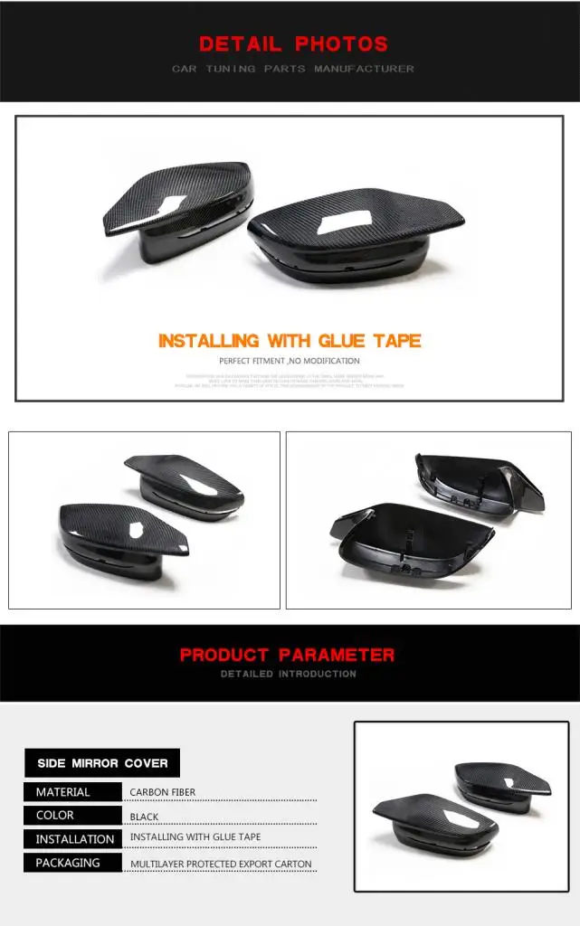 BMW G80 M3 G82 G83 M4 Competition - Carbon Fiber Mirror Covers