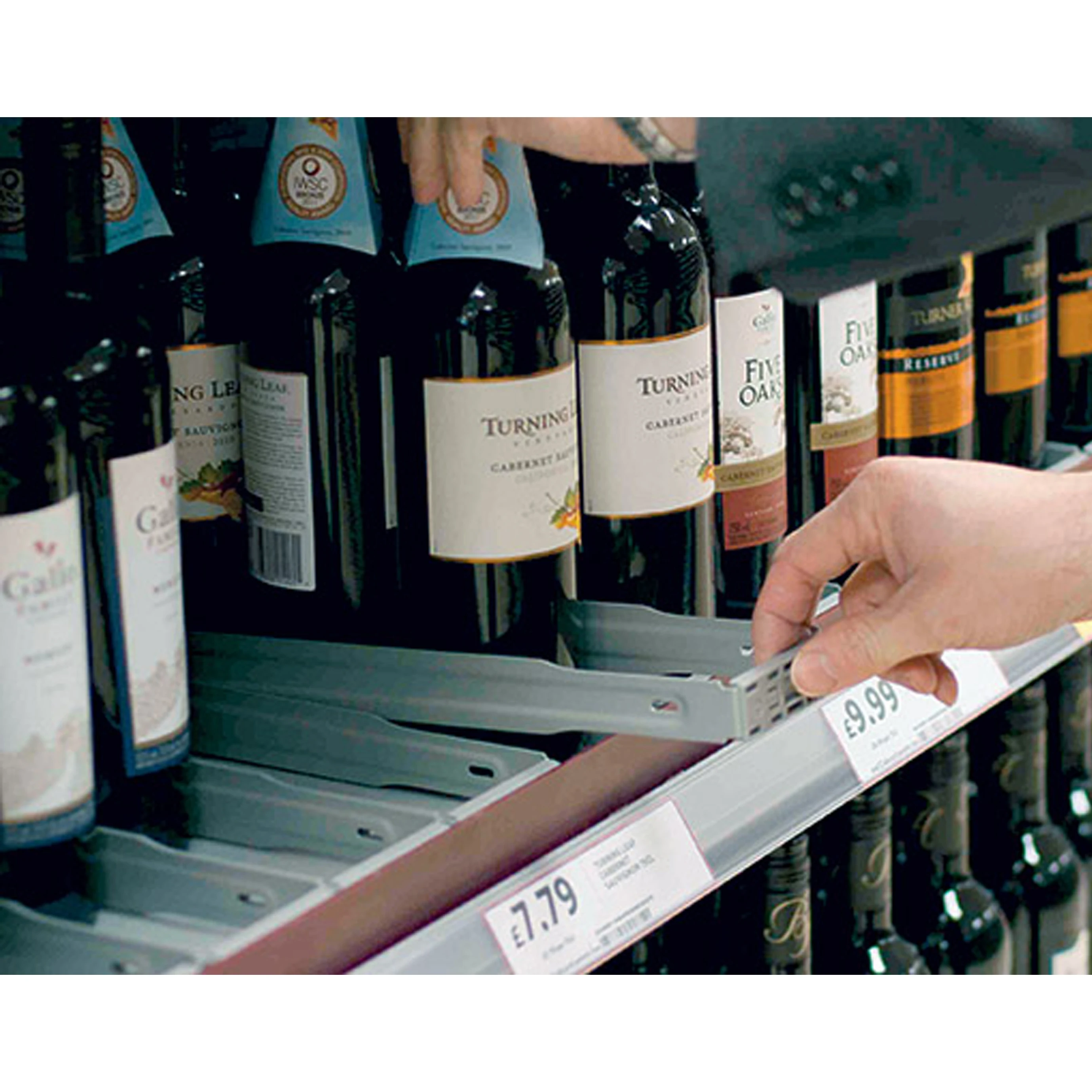 Hookei Grocery Supermarket Retail Stores Display Rack Wine Bottle Facer ...