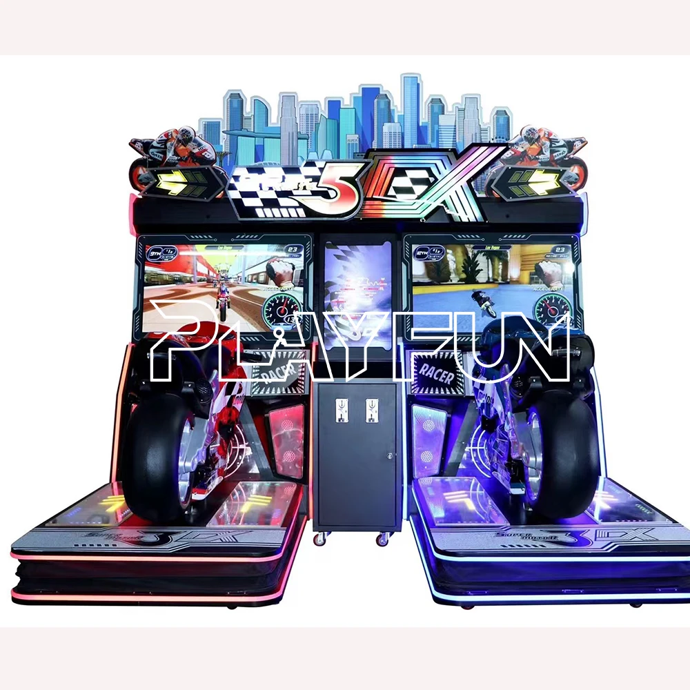 Playfun Coin Operated Game Motorcycle Arcade Games Motor Racing Video ...