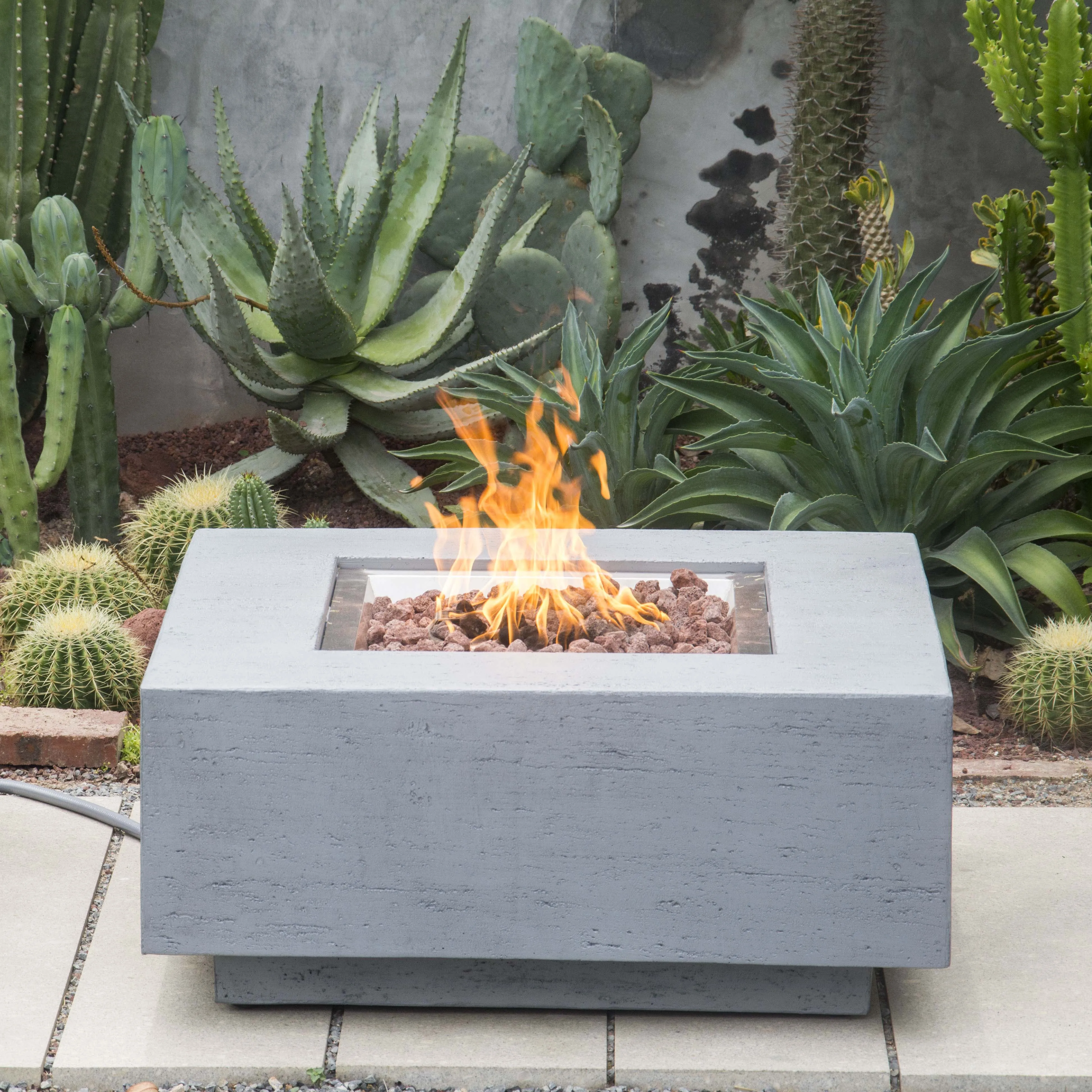Garden Decoration Concrete Fireplace Lpg And Ng Fire Pits Outdoor ...