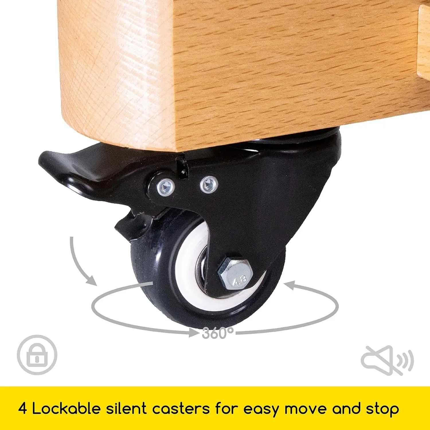 Bview Art Deluxe Adjustable Wood Studio Easel with Wheels
