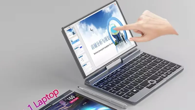 Best Quality Pocket Laptop Mini 8 Inch Laptop Silver Notebook Touch ...