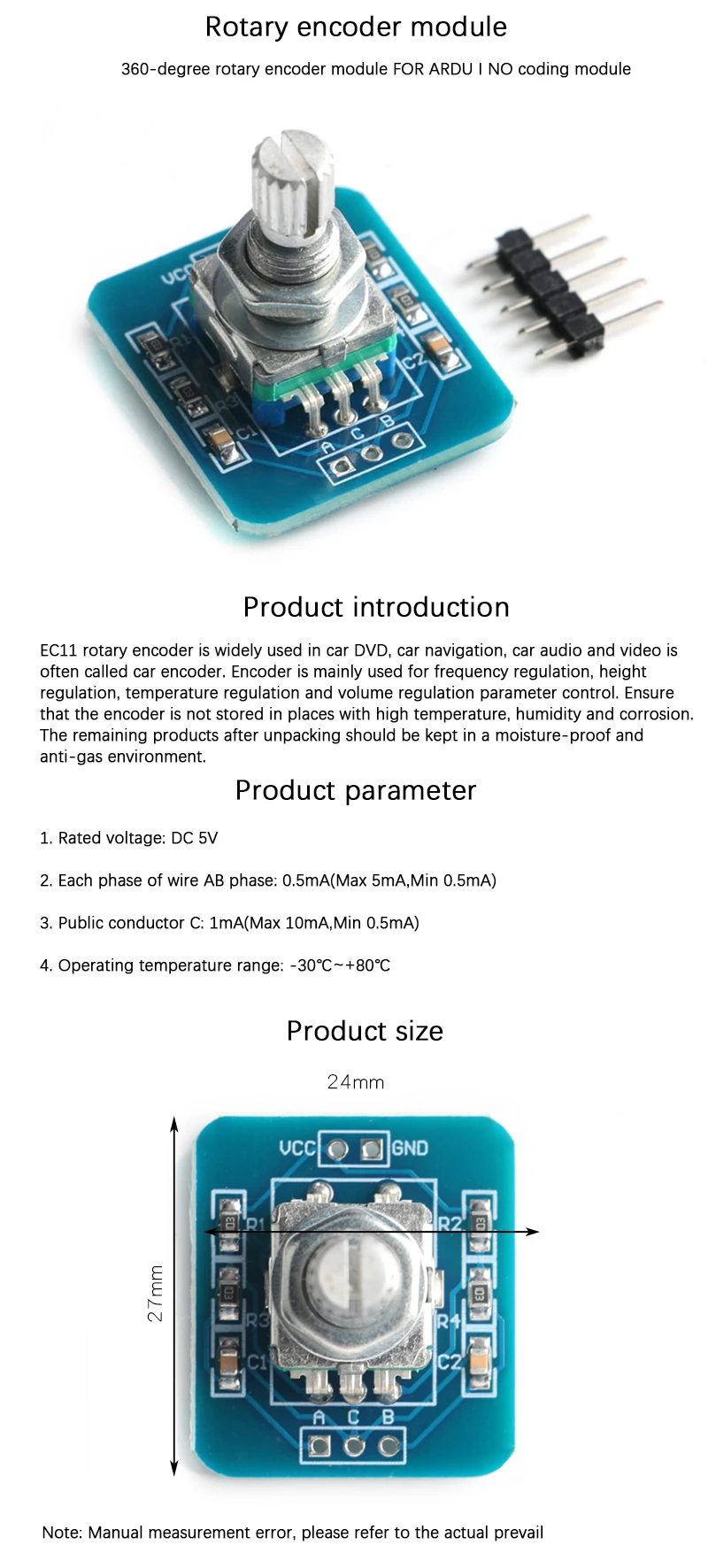 Original Genuine 360 Degree Encoder Module Rotary Encoder Module - Buy ...
