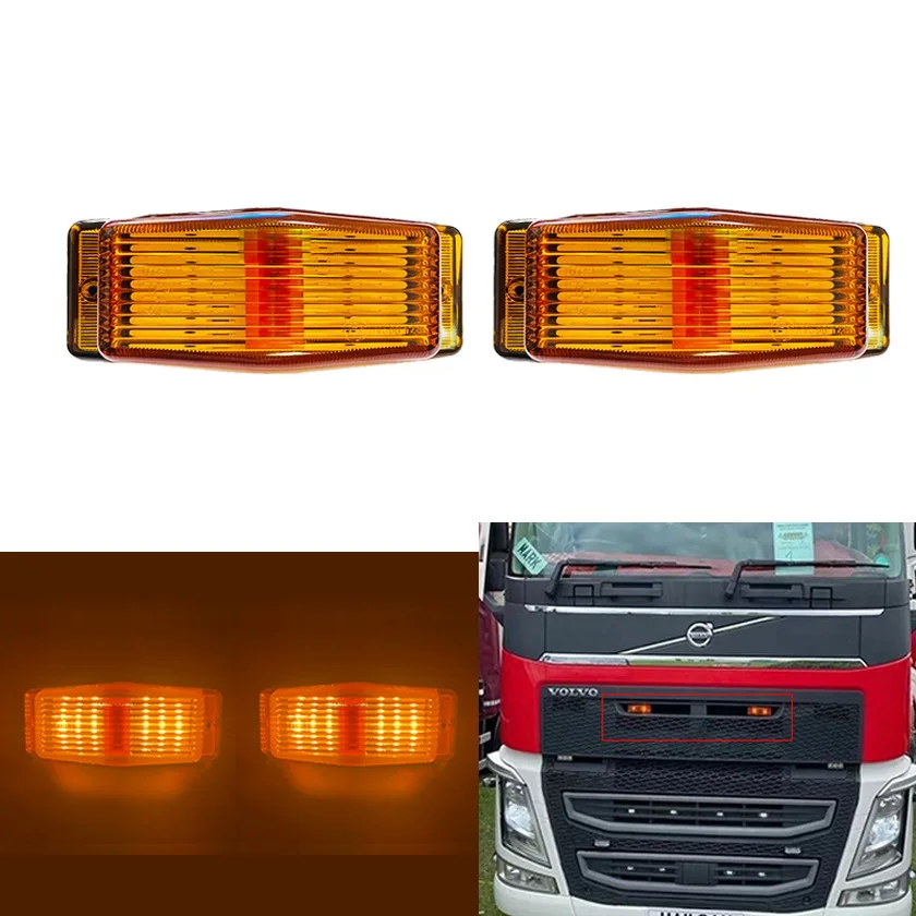 Amber White Led Truck Light Mark Front Grille Lights Marker Lamp For ...