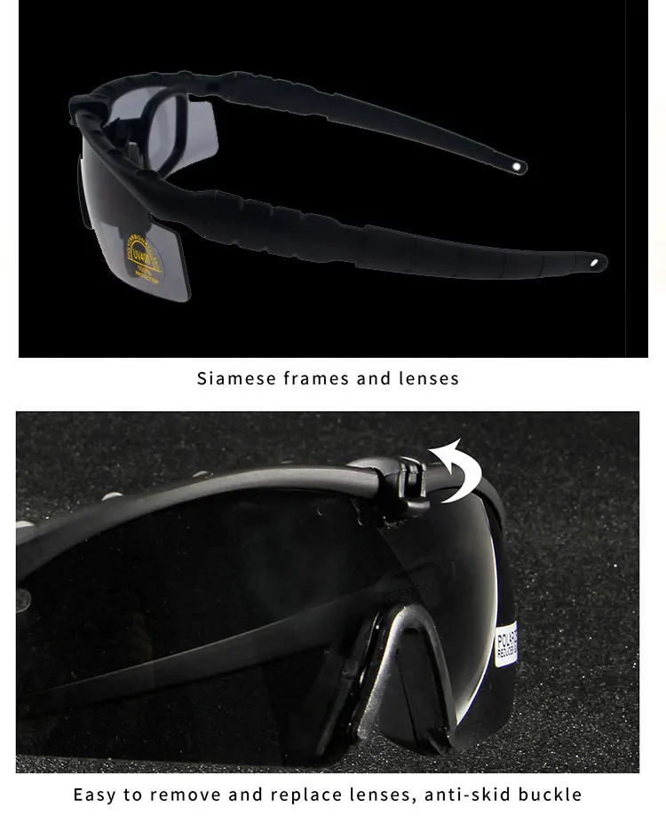 Hot Sale Glasses Tactical Goggles Eyewear Shooting Ballistic Sunglasses ...