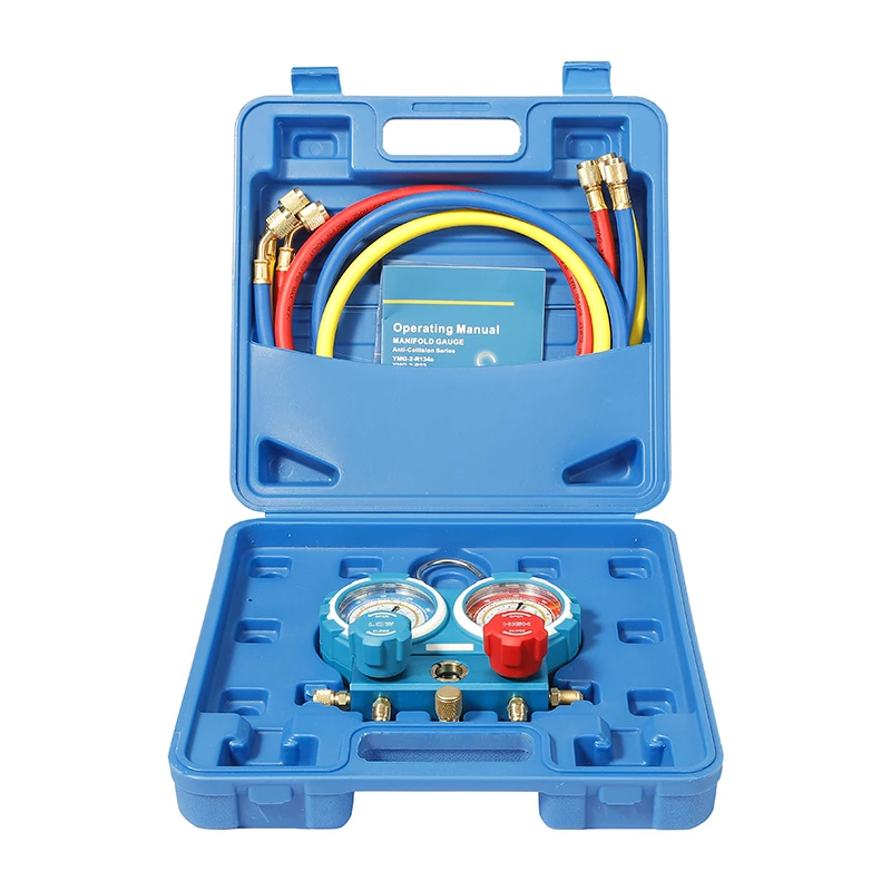 Manifold Gauge Set Charging Pressure Gauge Set R134a R410 R404 R22 ...
