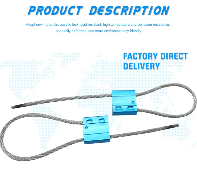 Ytcs006 Disposable Tamper Evident Heavy Truck Stainless Steel Wire ...