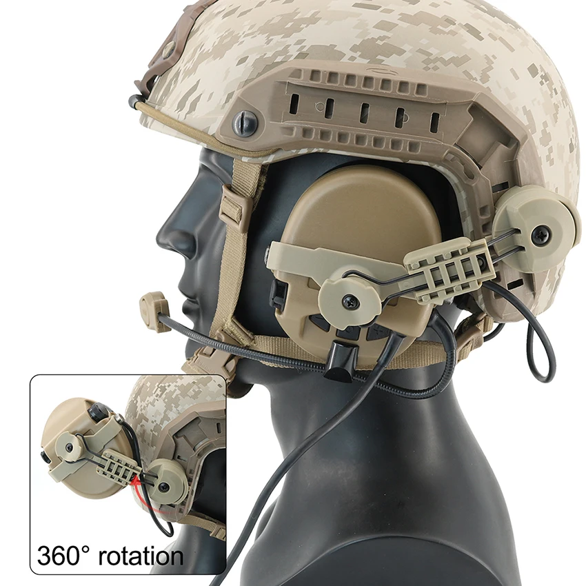 Ts Tac-sky New Arc Helmet Track Adapter Tactical Headset Accessory Arc Helmet Holder Compatible ...