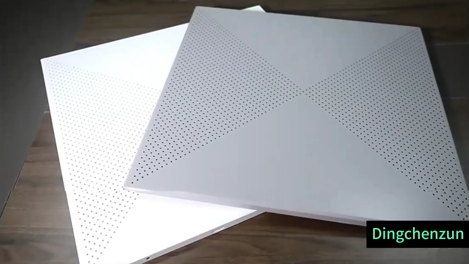 Noise Reduction White Perforated Aluminum Panel Metal False Suspended ...