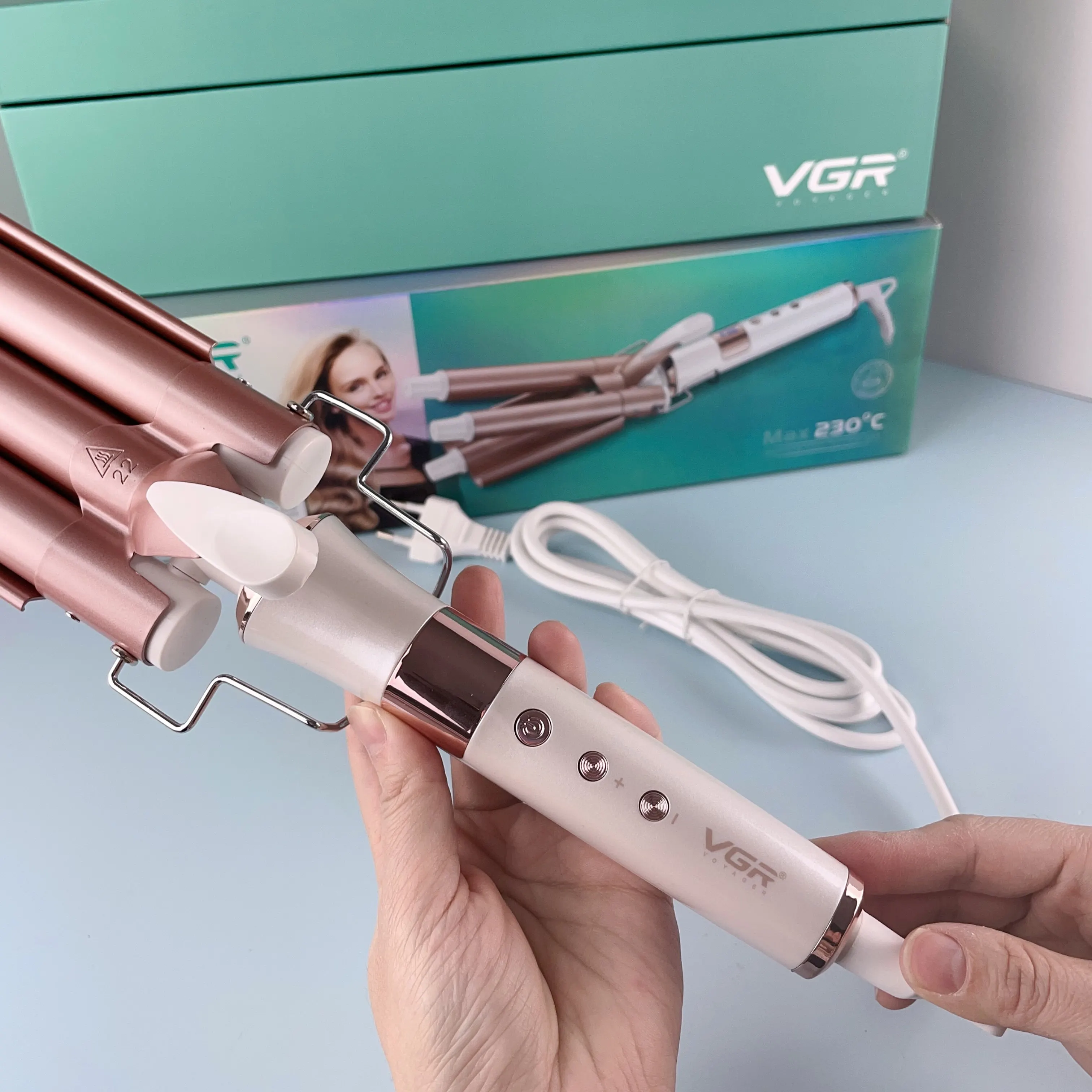 Vgr V-599 Professional Hair Curling Iron Electric Ceramic Coating Automatic Hair Curler Rotating ...