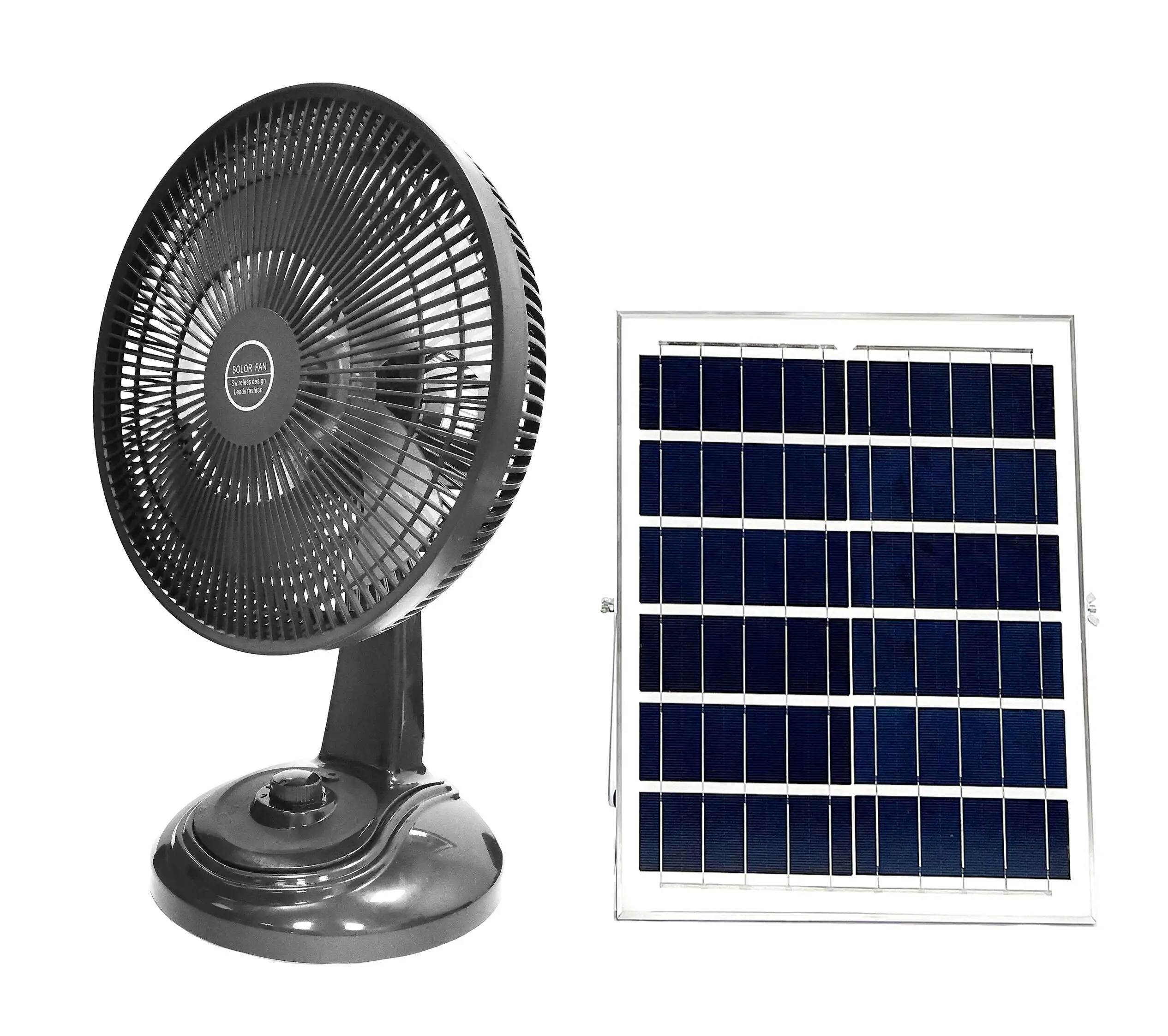 Hot Rechargeable Fan Solar Charging With Solar Panel Rechargeable 12 ...
