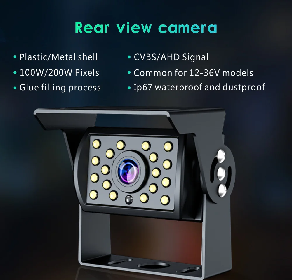 Ahd Car Camera 12v 1080p Hd Waterproof Forklift Bus Truck Camera System ...