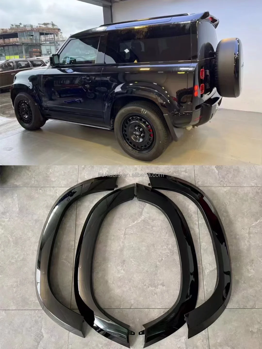Suitable for Land Rover Defender L663 Parts Gloss Black Matte Black ...