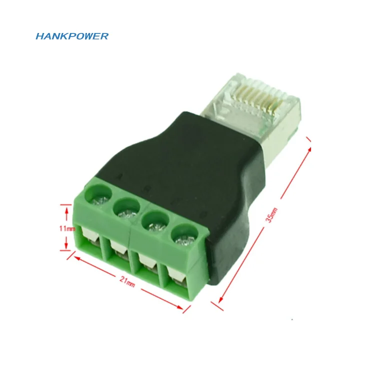 RJ45 4P4C to RS485 Terminal Adapter for Network Signals OEM | Wholesale