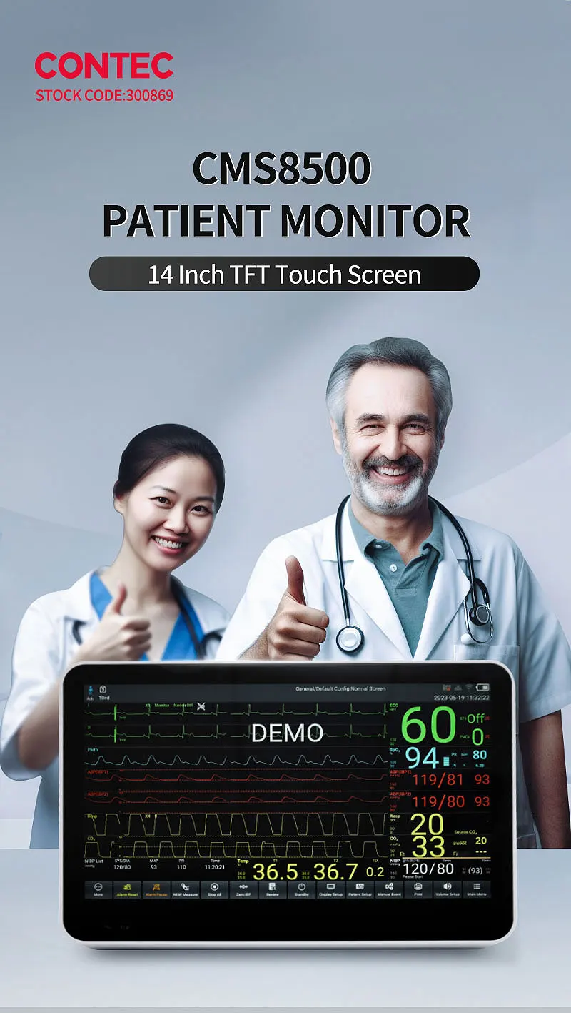 Contec Cms8500 Local Service Patient Monitor Multi Parameter Patient ...