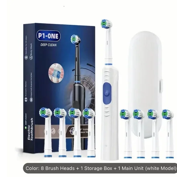Oscillating Round Head Rotating Electrical Tooth Brush With4pcs Brush ...