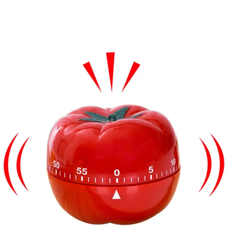 Super Loud Mechanical Countdown Timer Plastic Egg & Tomato Alarm Clock ...
