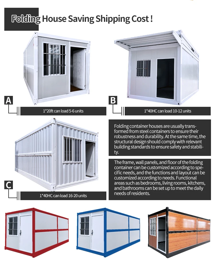 Custom Made Easy Installation 40 Ft Foldable House