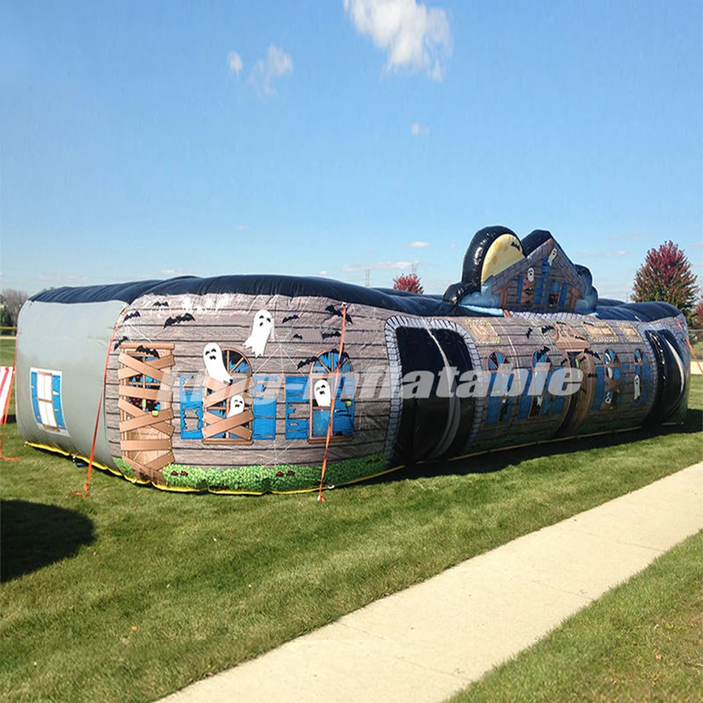 Inflatable Haunted House Maze - Terrifying Halloween Fun
