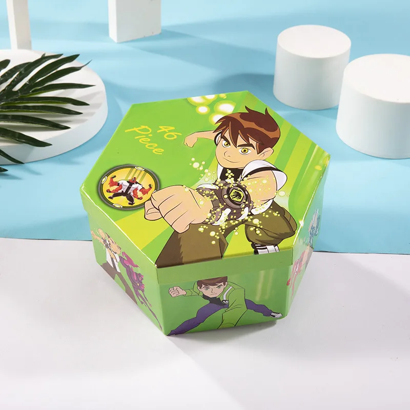 Multilayer Cartoon Kids Painting Set Hexagon Color Box Pencil Pastel ...