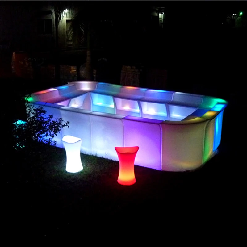 Rgb Nightclub Led Furniture Outdoor Bar Counter Light Up Restaurant Led ...