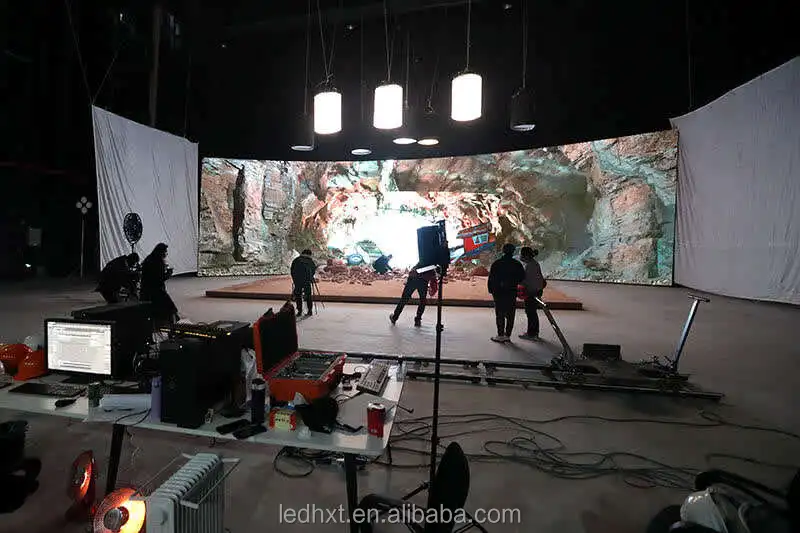 Indoor Filming Wall 3D Immersive Screen LED Video Wall HD LED Display ...