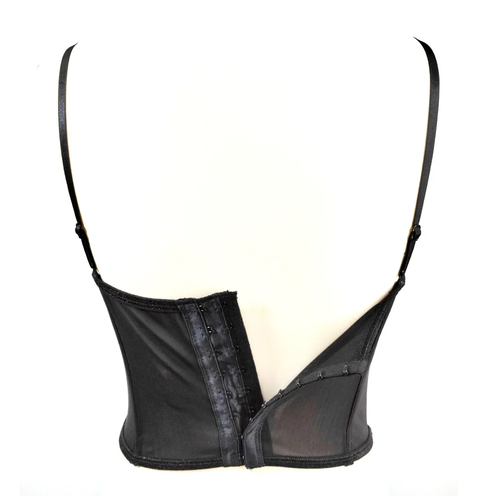 New Sexy Sweet Lace Outfit Bustiers Slim Fit Corset Fishbone Halter Top ...