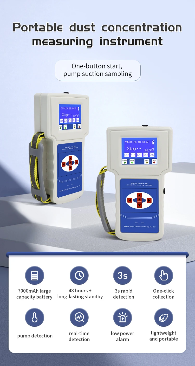 Explosion-proof Handheld Dust Meter Direct-reading Portable Dust ...