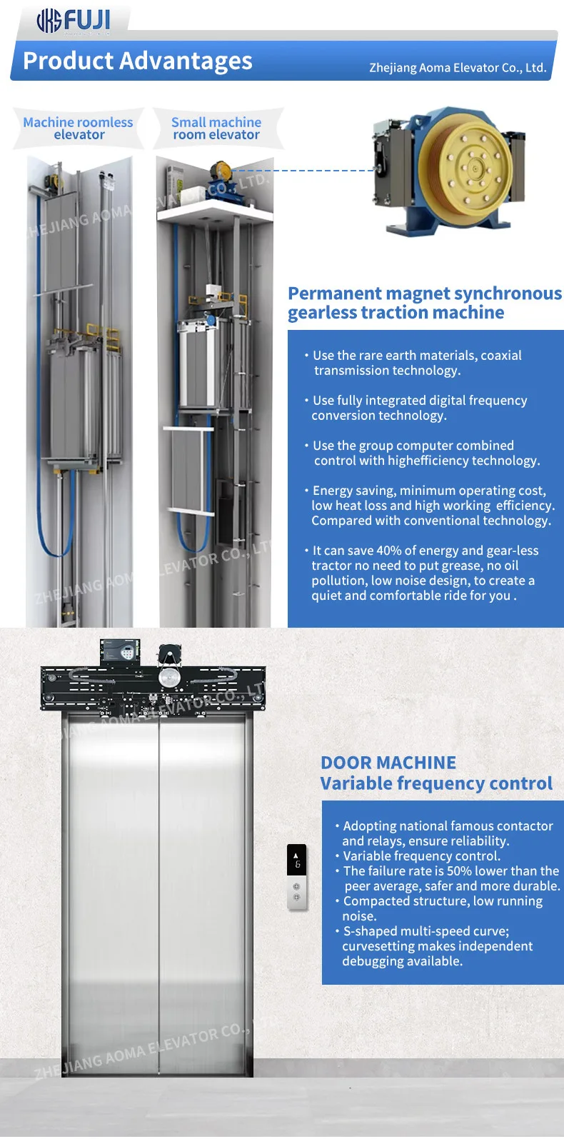 Five Star Hotel Luxury Elevators for Home Use - Modern Design