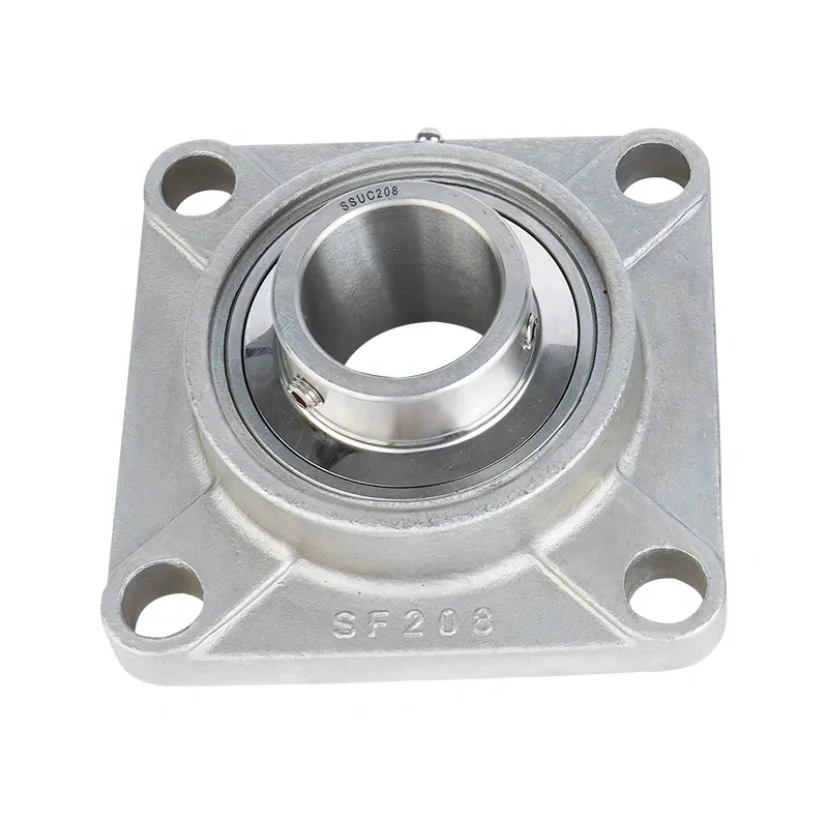 Stainless steel Pillow Block Bearing Housing Mounted Bearings Unit Square Flange Bearings ...