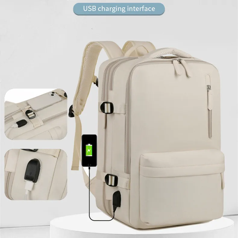 Large Multifunction Oxford Backpack Water Resistant Smart Laptop ...