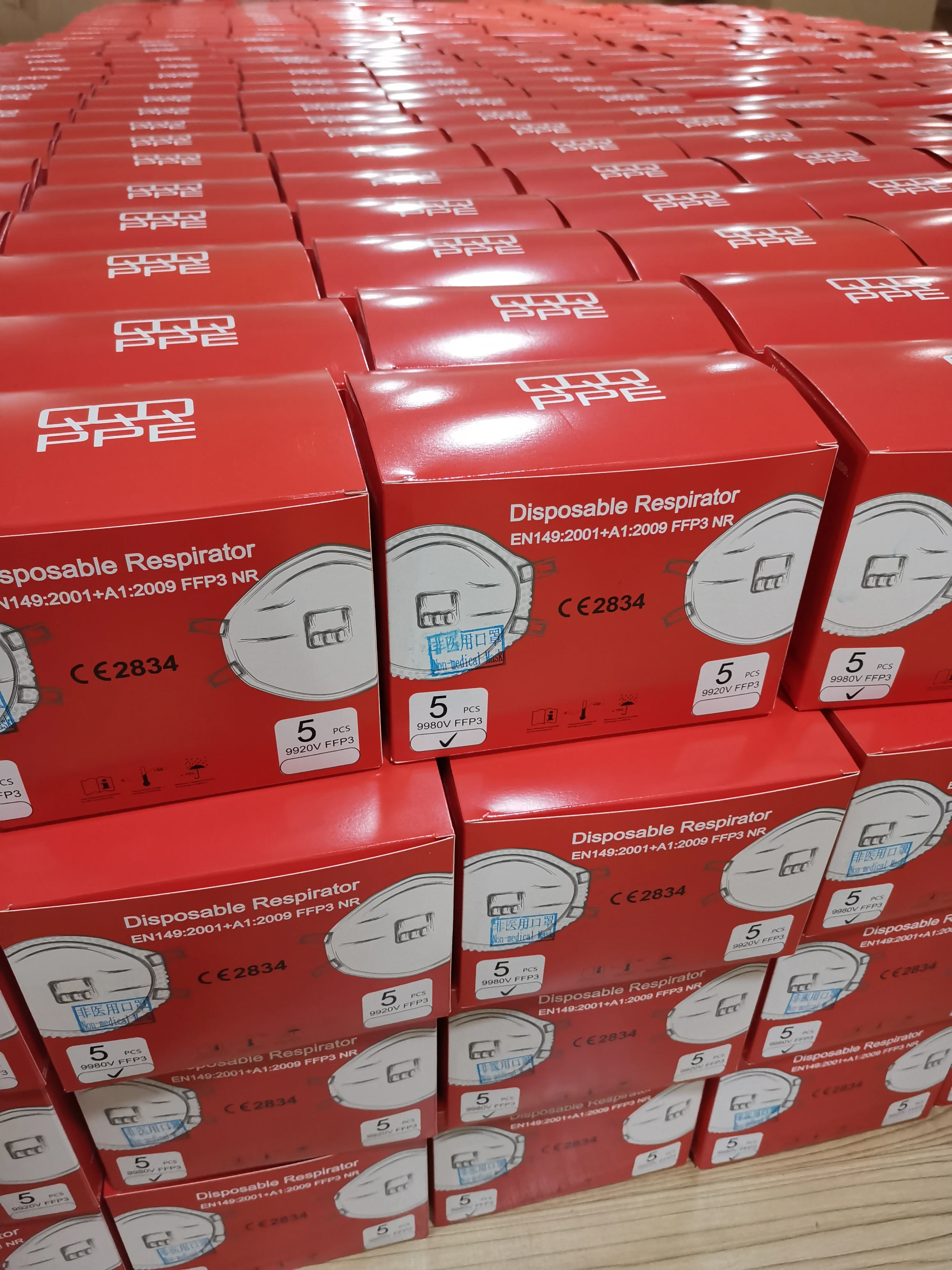 Manufacturer Disposable Protection En149 Standard Ffp2 Mask Respirator ...