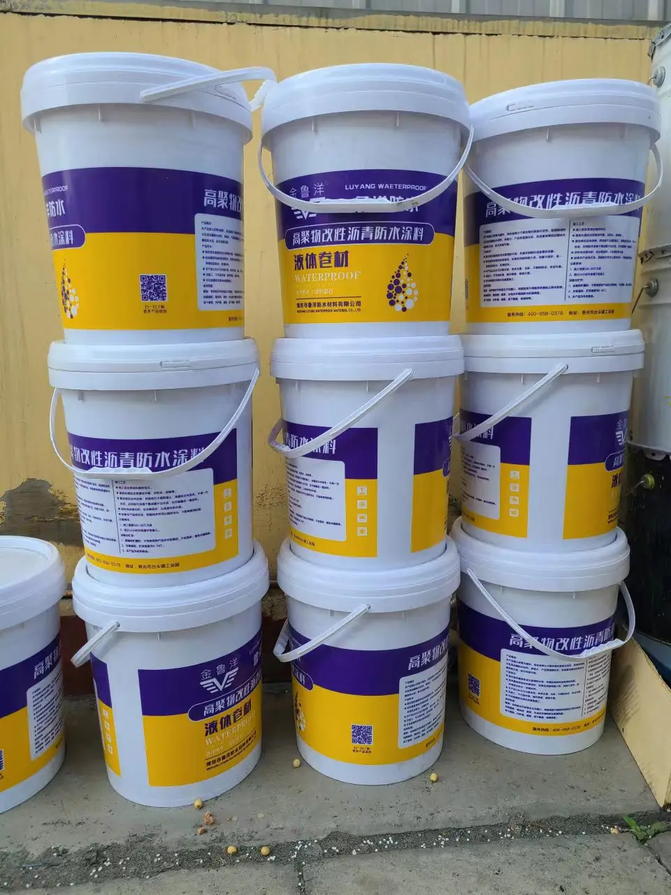 Solvent Based Bitumen SBS Rubber Content Paint for Waterproofing