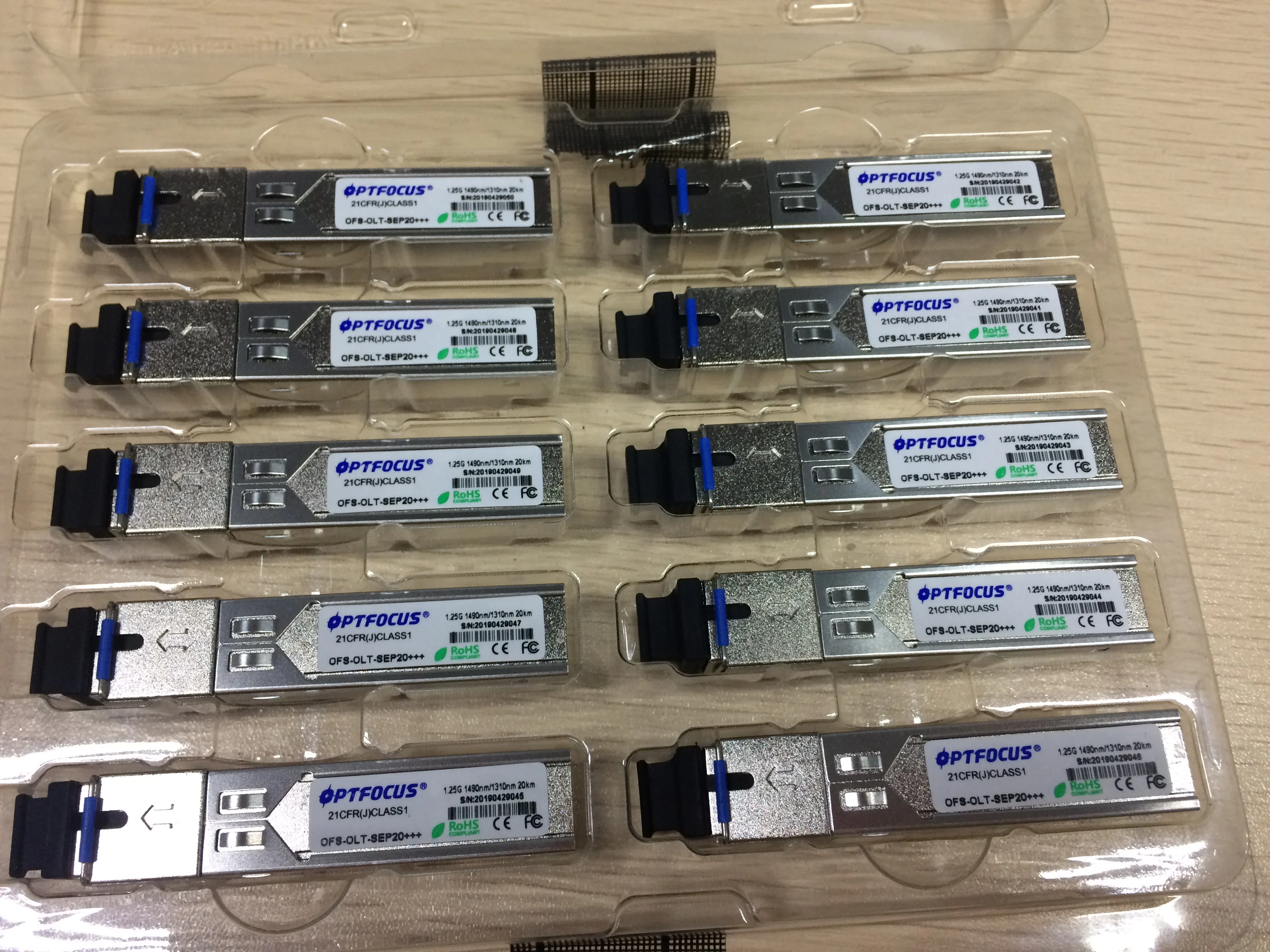 EPON OLT SFP PON Module 1.25G 20km, 9db, 8db, 7db Fiber Optical ...