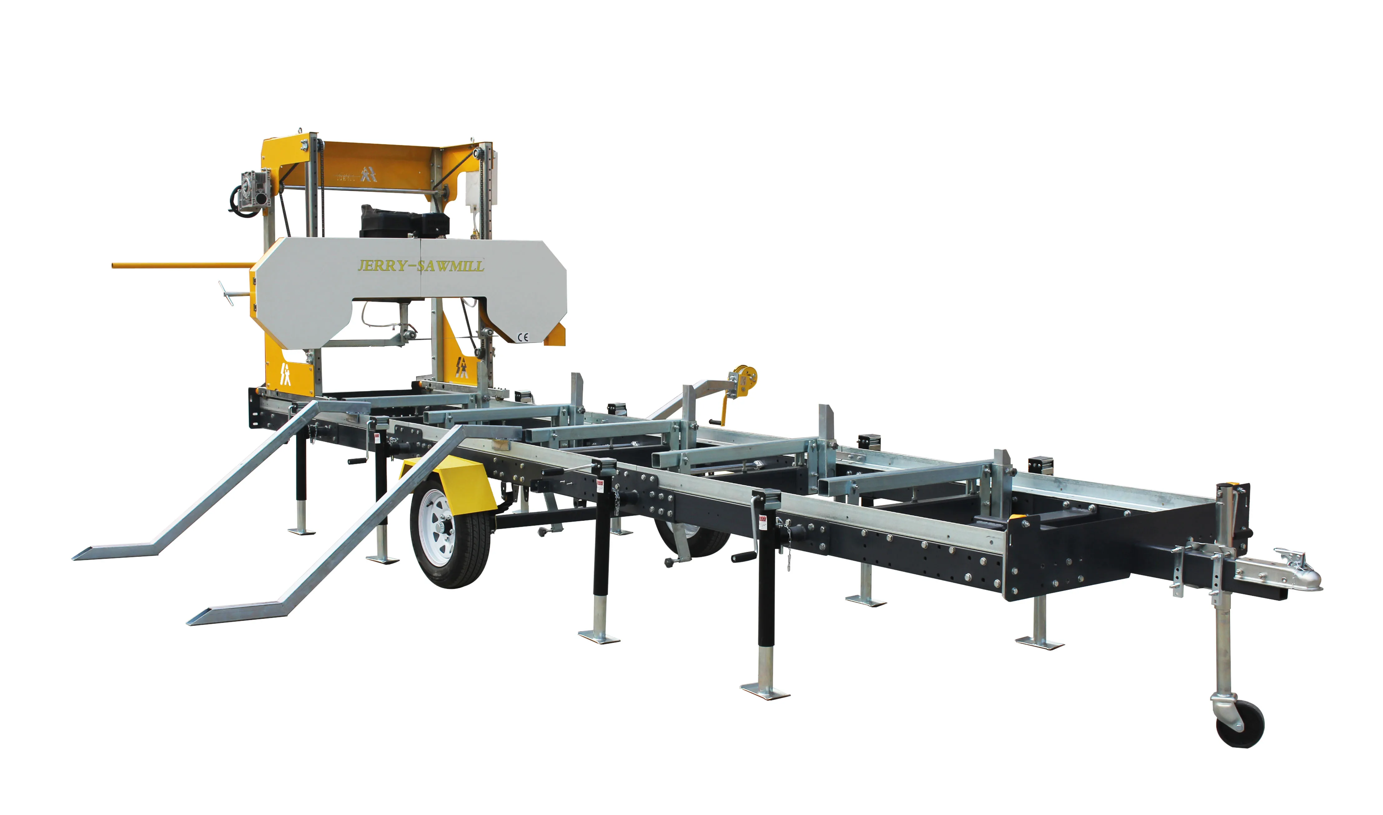 Portable Horizontal Wood Sawmill with Trailer for Precision Wood ...