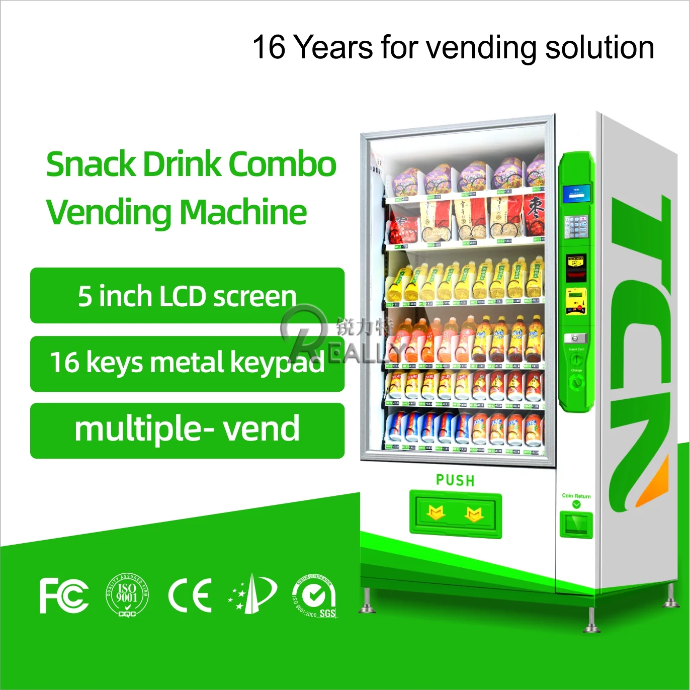 24 Hours Self-Service Coin Operated Vending Machine