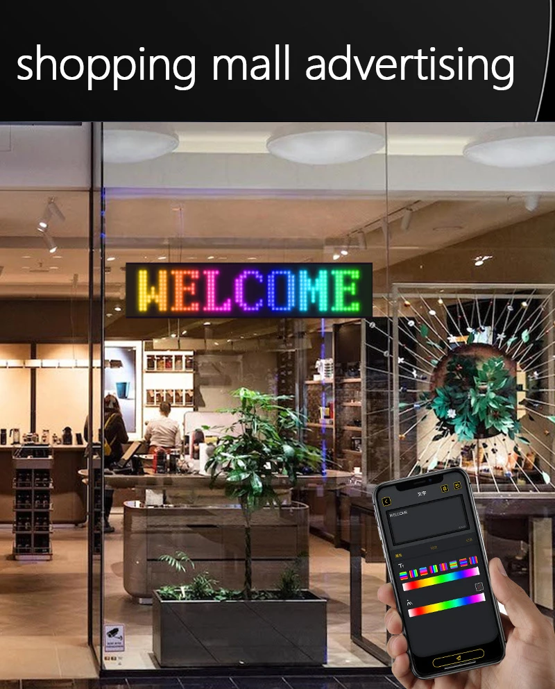 Programmable LED Sign for Car - Flexible Message Display