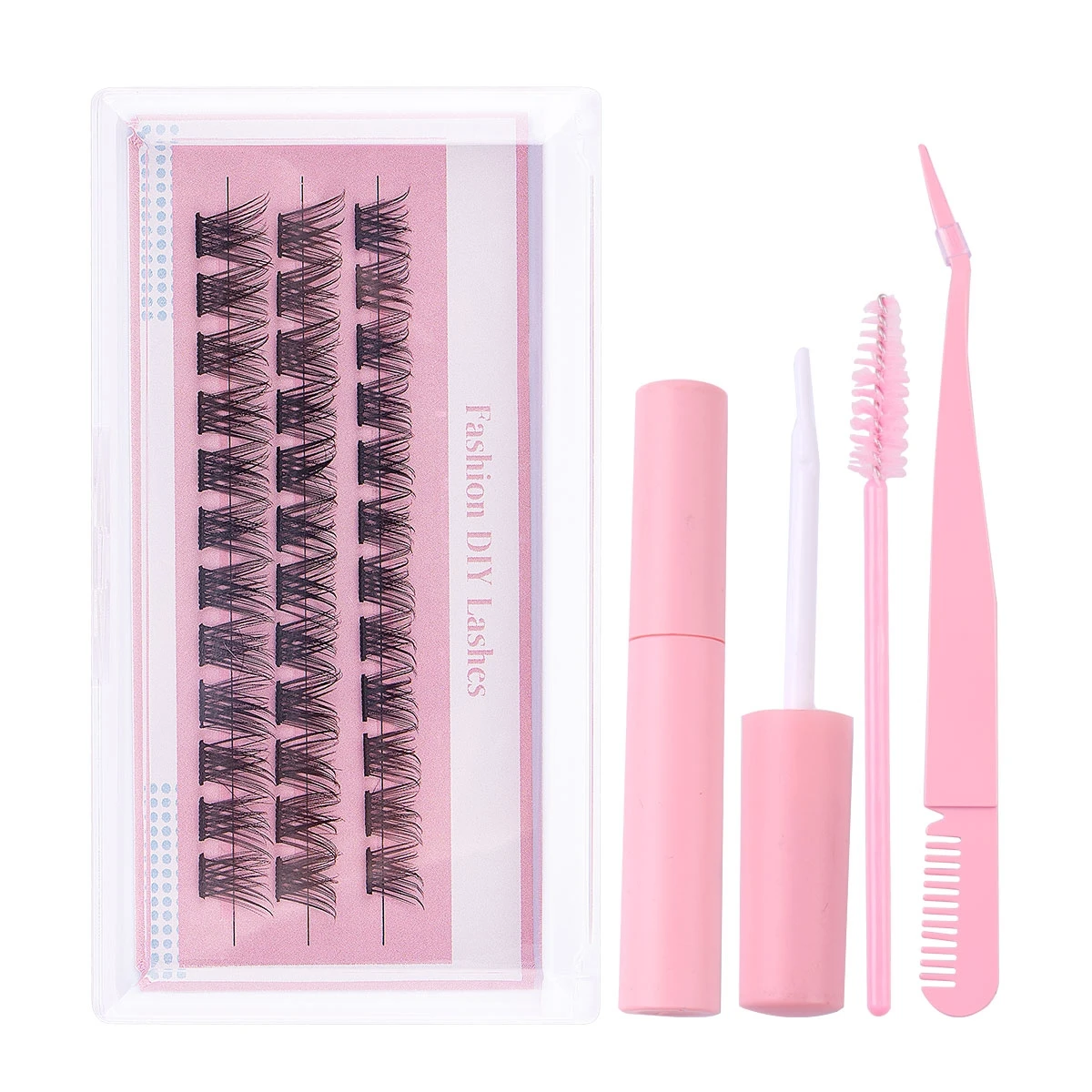 200d Individual Eyelash Clusters Mink D Curl Diy Pre-cut Segmented ...