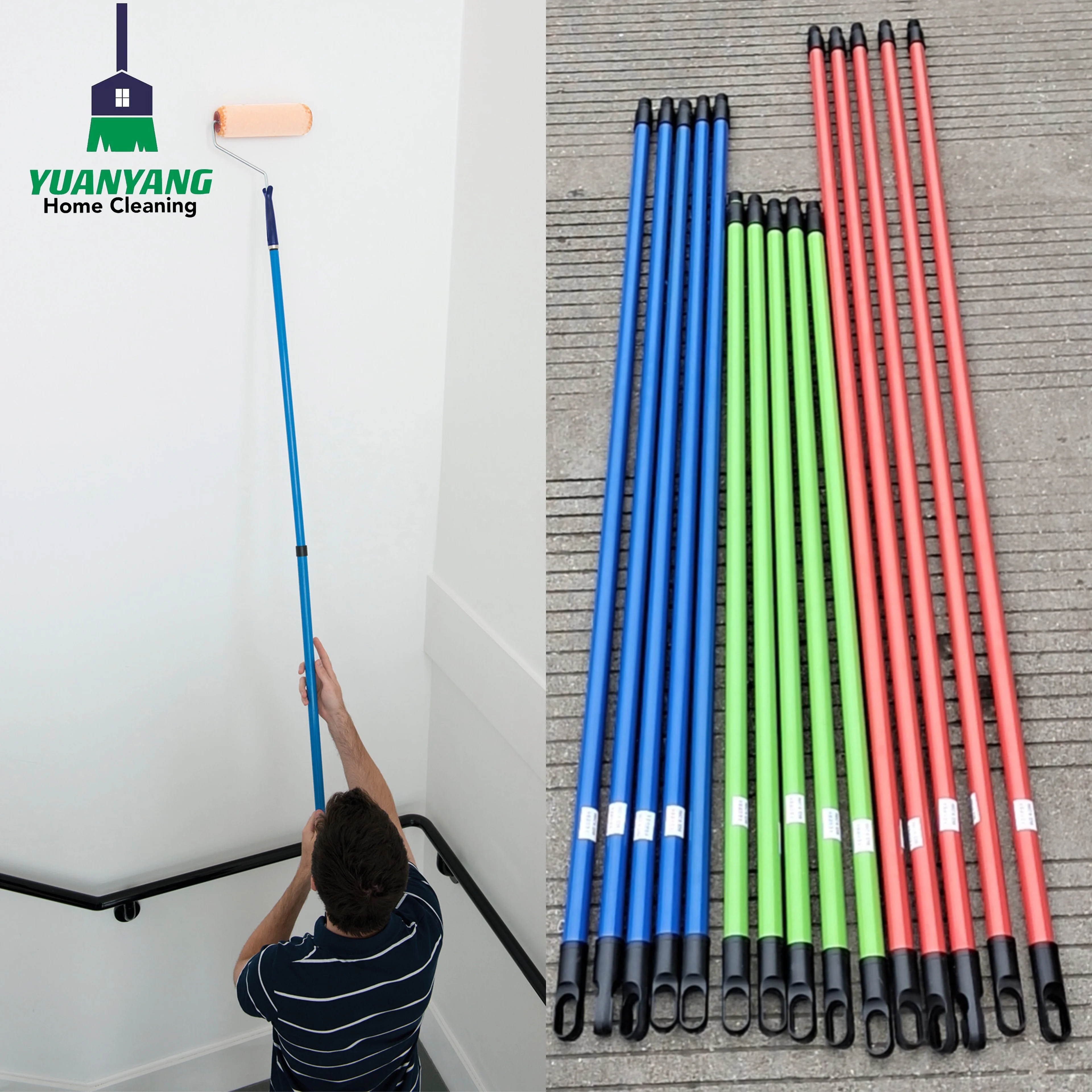 Mini Telescopic Rod Baton Stick Telescopic Pole Adjustable Broom Stick ...