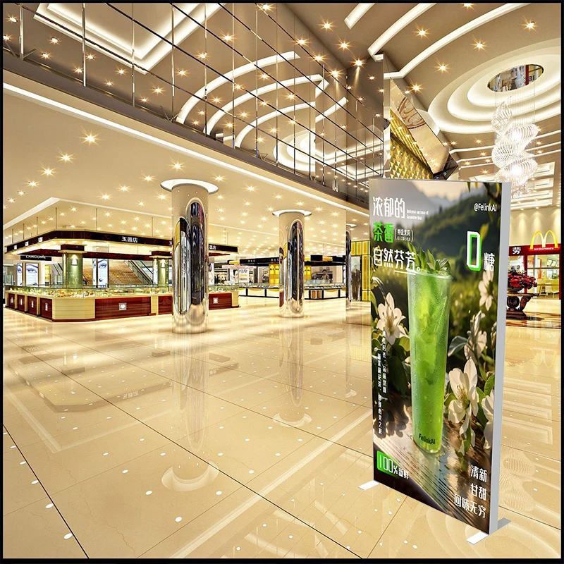 Custom Tool Free Seg Double Sided Fabric LED Display Advertising Banner ...